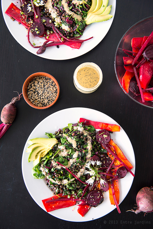 Salada de beterraba caramelizada / Salade de betterave caramélisée ...